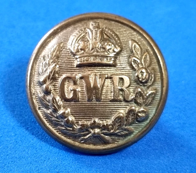 GREAT WESTERN RAILWAY, Button, 23mm, Senior Staff, 1910-1934, Gilt ...