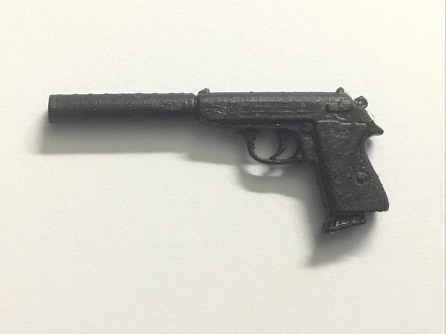 WALTHER PPK SUPPRESSOR Pistol Gun 1:6 Scale Weapons 12 Inch Action ...
