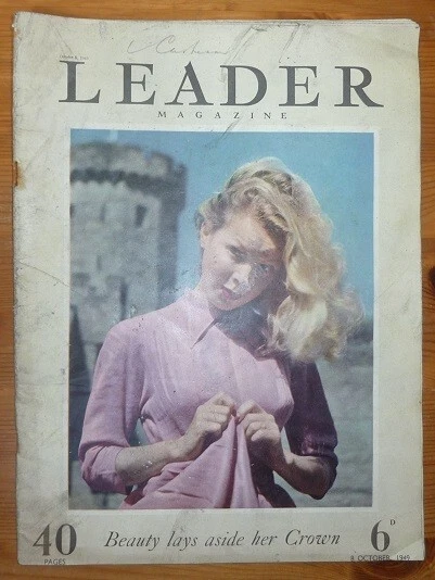 LEADER MAGAZINE VOL 6 No 49 8TH OCT 1949 CECILE AUBEY COVER £8.53 ...