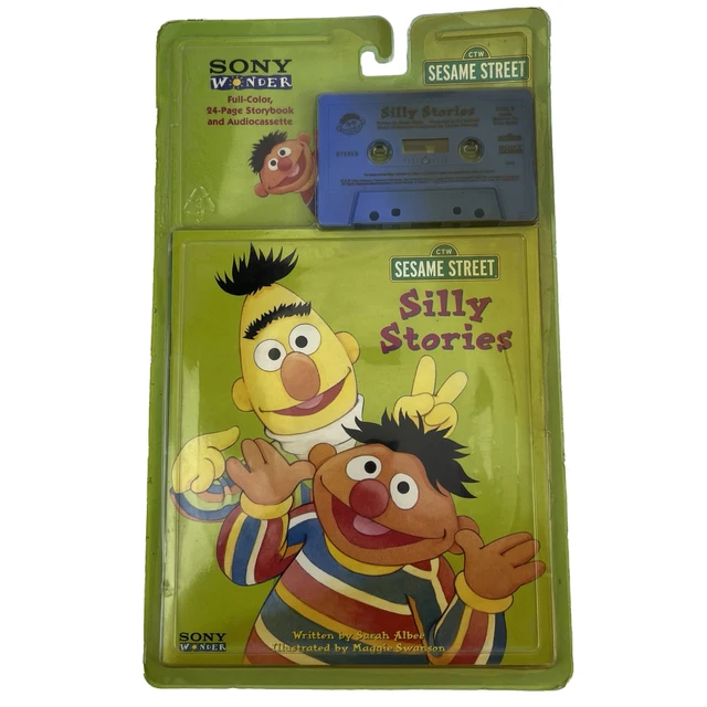 VTG 1998 SONY Wonder Sesame Street Silly Stories Storybook And Audio ...