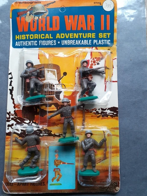 TRANSOGRAM WW2 HISTORICAL Adventure Set 1970's Swoppets. Carded. $20.00 ...
