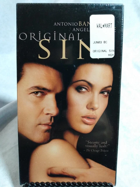 ORIGINAL SIN (VHS, 2002, R-Rated Version) Angelina Jolie Antonio ...