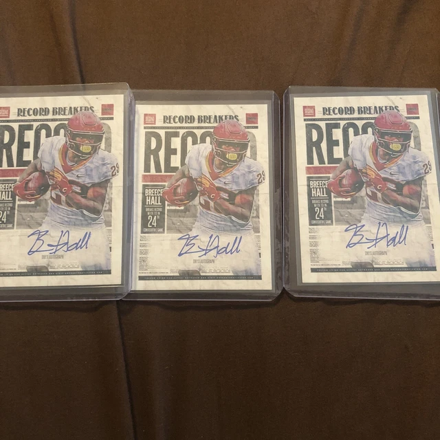 2022 ONYX VINTAGE RBRH Breece Hall Record Breakers Auto New York Jets ...