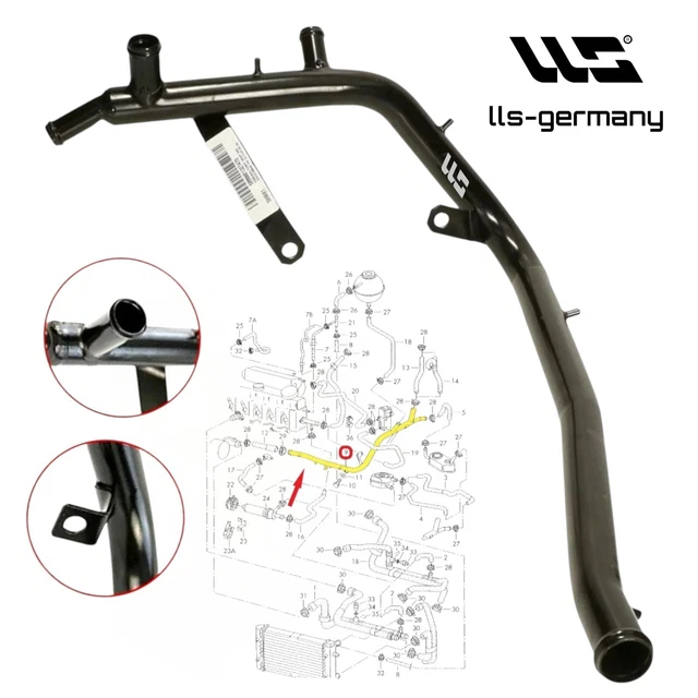 KÜHLMITTELROHRLEITUNG FÜR VW TRANSPORTER IV T4 2.4D / 2.5 / 2.5TDI ...