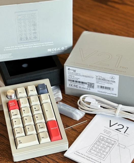 CIDOO V21 PRO VIA Programmable Gasket Numeric KeyPad Epomaker $54.06 ...