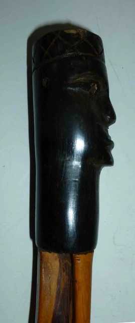 TRÉS BEAU SCEPTRE Scuplté De Commandement De Chef Africain EUR 250,00 ...