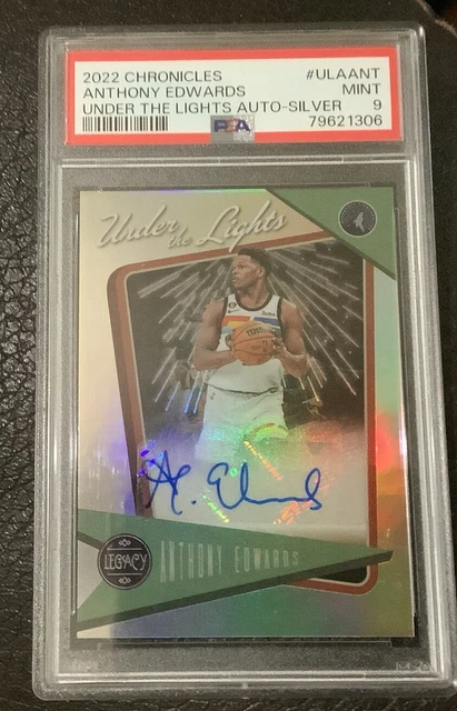 ANTHONY EDWARD'S 2022 Chronicles Under The Lights Sliver PSA 9 Pop 2 ...