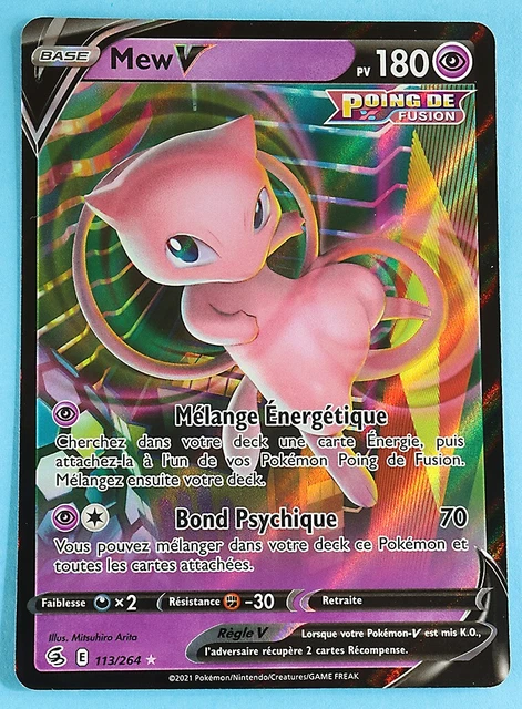 CARTE POKEMON MEW V - FST113/264 - ultra rare- Poing de fusion EUR 1,00 ...