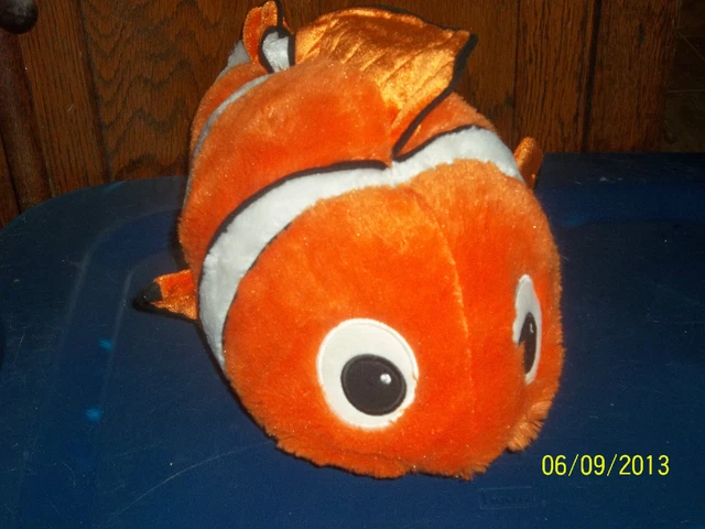 WALT DISNEY STORE Finding Nemo Core Clown Fish Plush 19" Long Stuffed ...
