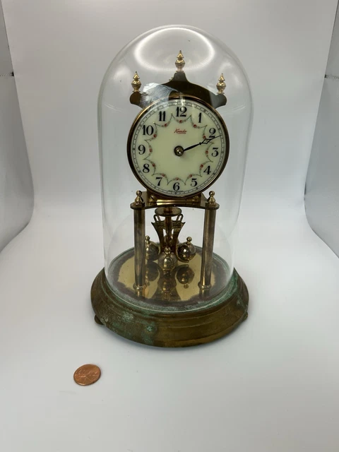 VINTAGE KIENINGER & Obergfell Kundo Winding Anniversary Clock Germany ...
