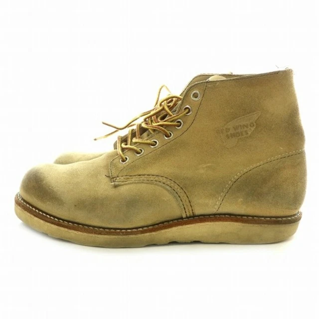 RED WING REDWING 8167 Embroidered Feather Tag Lace Up BOOTS Plain Toe ...