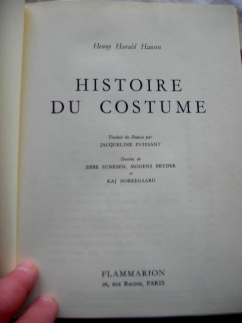 HISTOIRE DU COSTUME de Henry Harald Hansen EUR 12,40 - PicClick FR