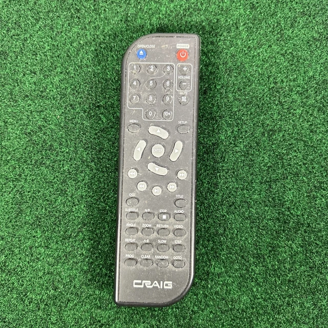 REMOTE CONTROL FOR Craig CVD401A DVD Player UM-4 Replacement Tested ...