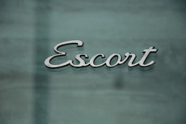 GENUINE ORIGINAL FORD Escort Mk 1 Chrome Script Boot Lid Badge £28.00 ...