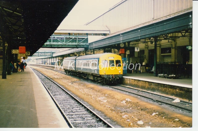 RAILWAY PHOTO DMU 53247 53646 @ Exeter 9/4/88 12:05 Barnstable ...