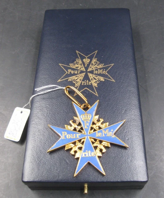 POUR LE MERITE Sy & Wagner 938 Silber Zweitstück Orden Preußen WW ...