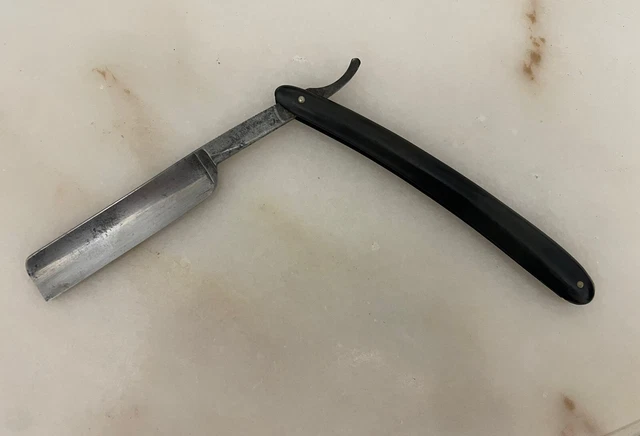 VINTAGE STRAIGHT RAZOR Etched Blade Made in Germany $37.00 - PicClick