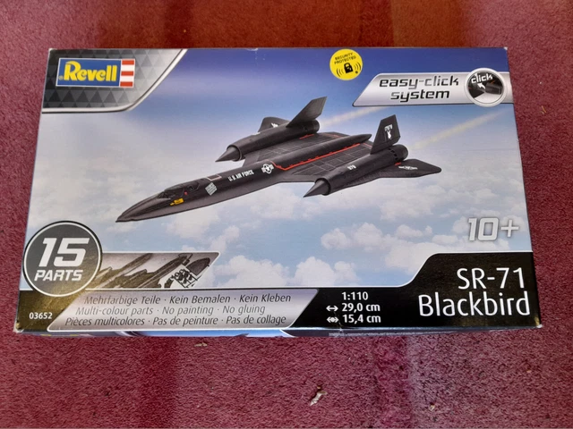 1/110 LOCKHEED SR-71 Blackbird Model Aircraft Easy Click Kit - Revell No.03652 £10.00 - PicClick UK