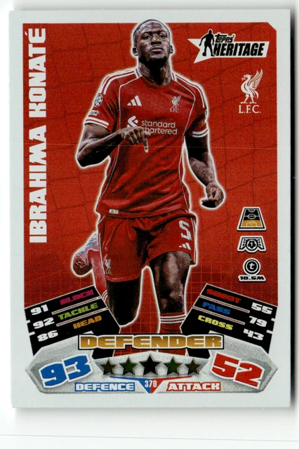 TOPPS MATCH ATTAX Champions League 2025-26 No. 379 Ibrahima Konate Heritage £2.36 - PicClick UK