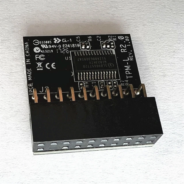 20-1PIN TPM 2.0 Module Trusted Platform Module LPC Interface For ASUS TPM-L R2.0 EUR 46,66 ...