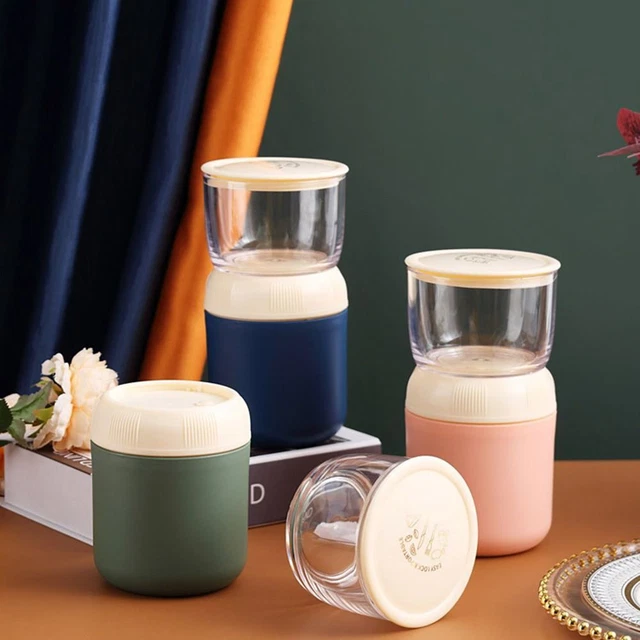 PLASTIC OATS CONTAINER Food Container Breakfast Cups Lunch Box for ...