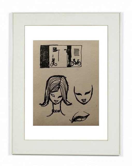 LE PEINTRE JAPONAIS Hajime Kato (1925-2000) Originale scène animée 1960 ...