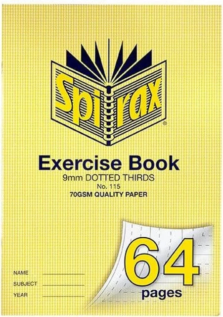 SPIRAX 115 A4 Exercise Book with 9MM Dotted Thirds (64 Pages) $6.99 ...