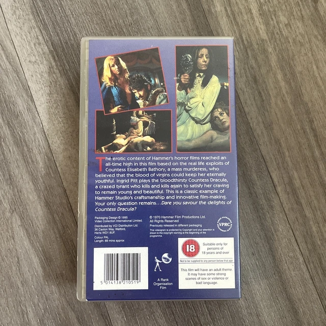 COUNTESS DRACULA VHS Cassette Tape Hammers House of Horror 1970 Film ...