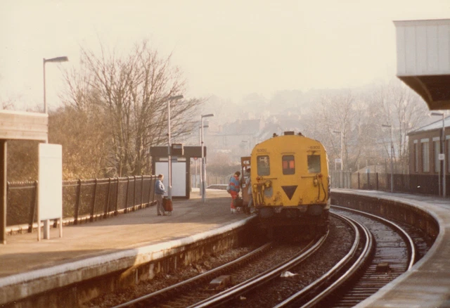 RAILWAY PHOTOGRAPH EMU 6302 at Smitham Station for Purley 08/03/86 £0. ...