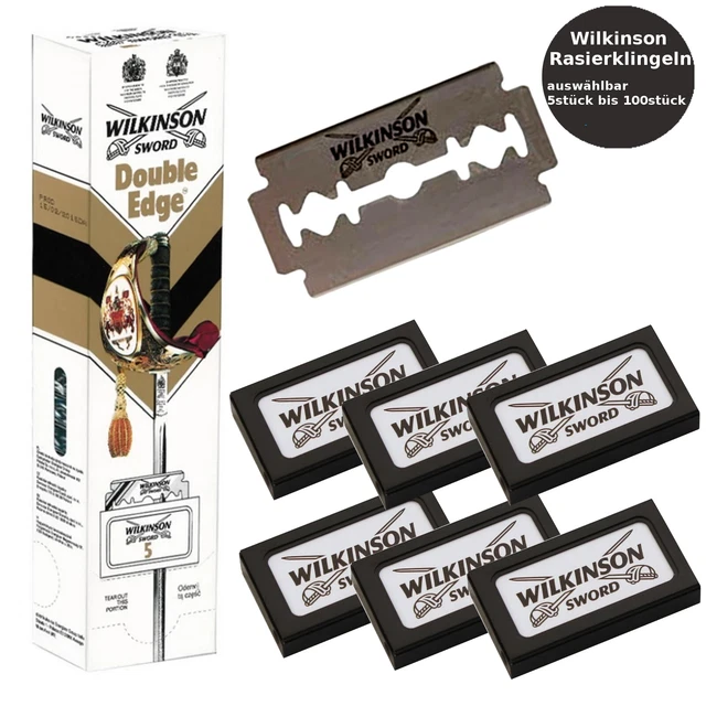 WILKINSON SWORD DOUBLE Edge Classic Rasierklingen Vintage Rasierhobel ...