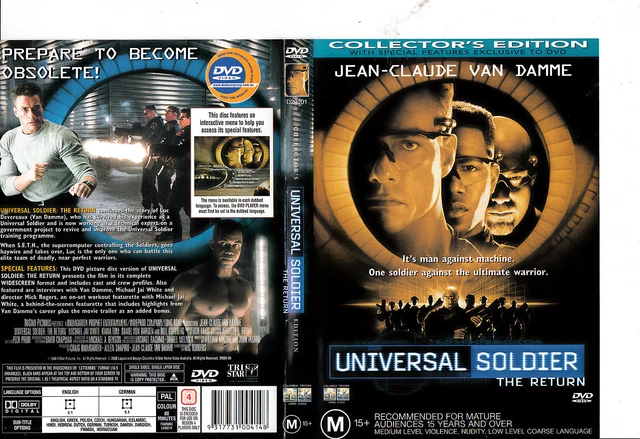 UNIVERSAL SOLDIER:THE RETURN-1999-JEAN-CLAUDE Van-Damme-Collector's ...