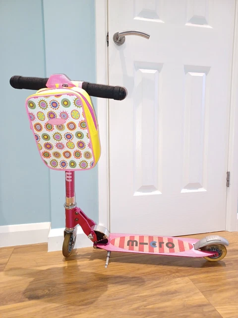 MICRO SPRITE PINK Classic Scooter 2-Wheeled With Micro Bag/rucksack And ...