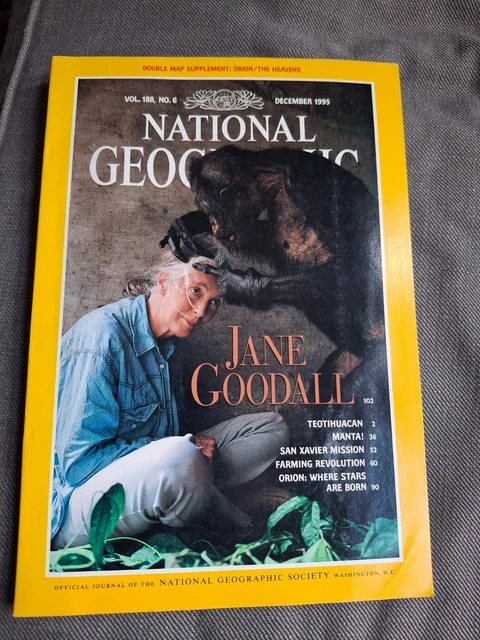 NATIONAL GEOGRAPHIC MAGAZINE Jane Goodall December 1995 £5.97 - PicClick UK