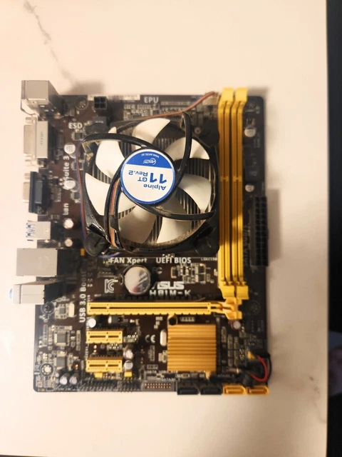 ASUS H81M-K H81 Motherboard 4th Gen i3 i5 i7 CPU DDR3 USB3.0 £66.44 ...