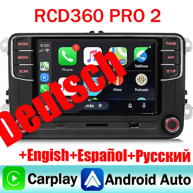 SCUMAXCON AUTORADIO RCD360 PRO2 RCD330 Carplay Android Auto Für VW Golf ...