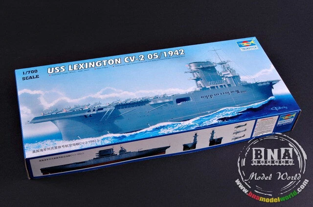TRUMPETER MODEL KIT 1/700 USS Lexington CV-2 05/1942 $47.95 - PicClick AU