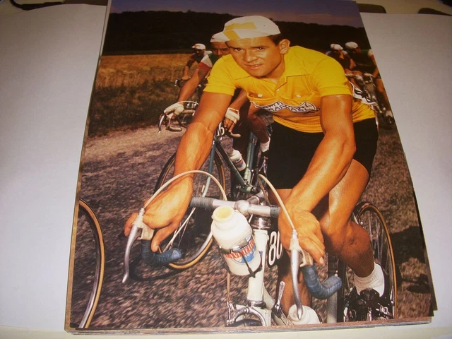 CYCLISME PHOTO TOUR de FRANCE 1956 Roger WALKOWIAK en MAILLOT JAUNE EUR ...