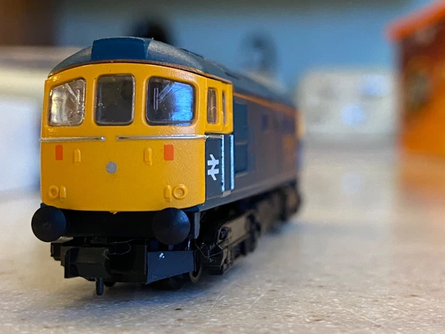 N GAUGE CLASS 33 diesel loco - Farish- mint boxed - Analogue - BR Blue ...