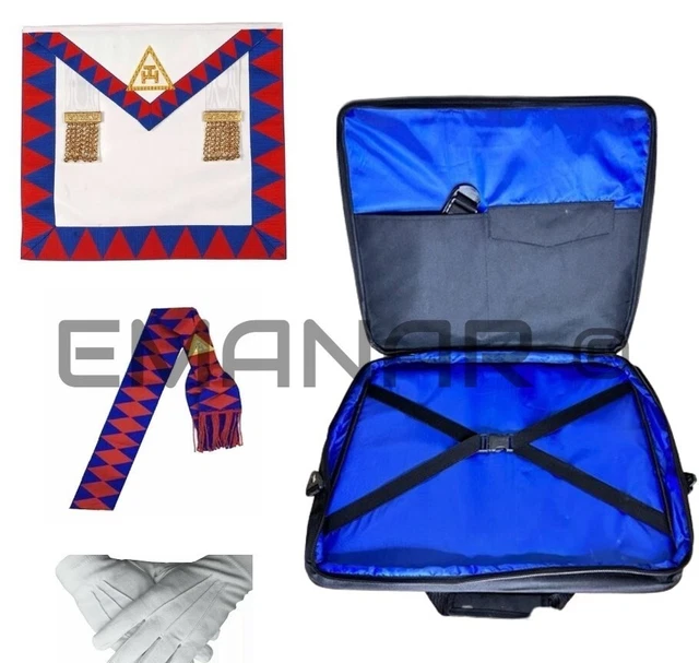 MASONIC REGALIA SOFT Case Bag Masonic Royal Arch Companions Apron&Sash ...