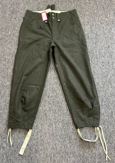 REPRODUCTION WW2 GERMAN Army M43 Field Grey Wool Trousers- 44 Inch ...