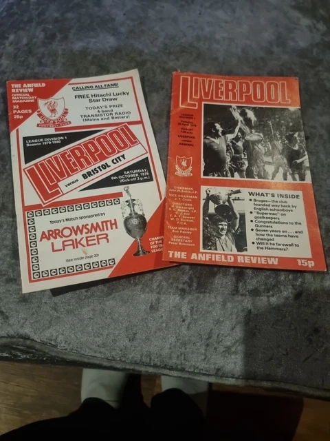 LIVERPOOL FC 1980S Vintage Programmes £7.55 - PicClick UK