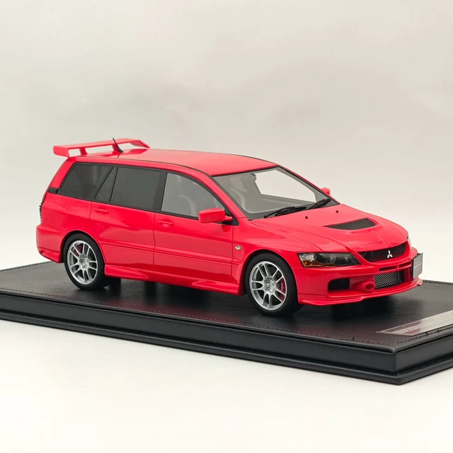 ENGUP 1/18 MITSUBISHI LANCER EVOLUTION IX WAGON MR Modello Auto in Resina Rossa Limitata EUR 179 ...