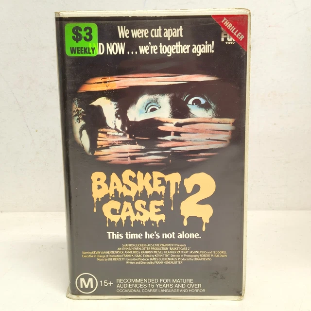 BASKET CASE 2 - Clamshell Ex Rental - VHS Tape $95.00 - PicClick AU