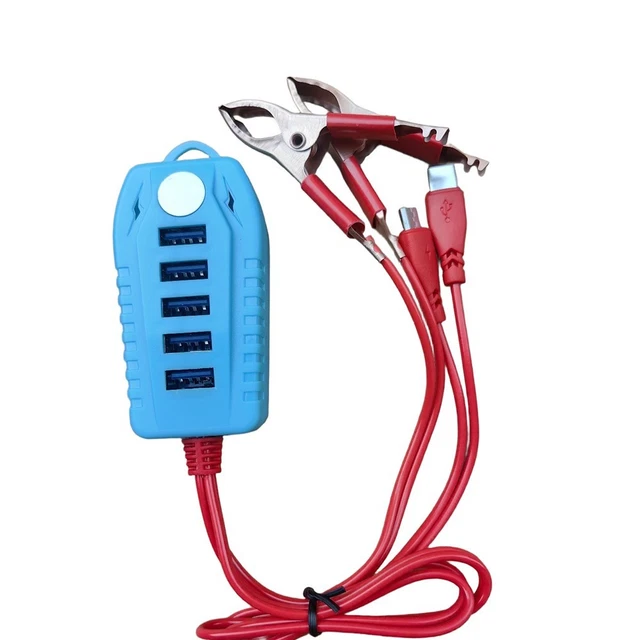 FOR CAR BATTERY USB Car Adapter 5-Port Charger Charge Multiple Devices ...