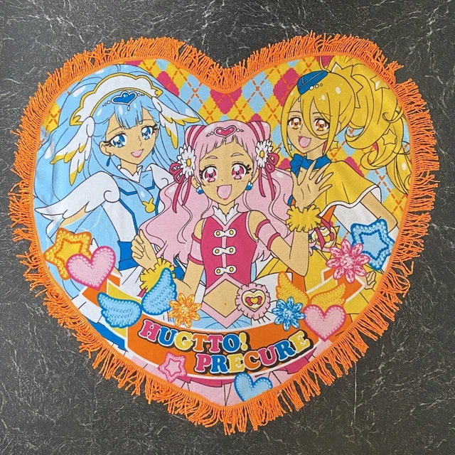 OFFICIAL HUGTTO! PRECURE Pretty Cure Heart Shaped Blanket/Rug Mat Japan ...
