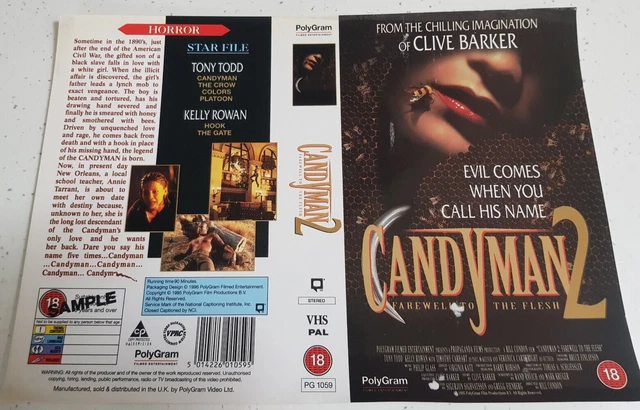 CANDYMAN 2 - Sample VHS Video Sleeve - Large Box £3.99 - PicClick UK