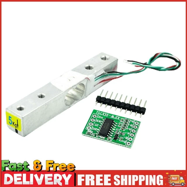 HX711 WEIGHT SENSOR Module 5KG Load Cell for Microcontroller (HX711 and ...