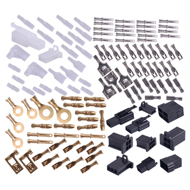 MOTORCYCLE CONNECTORS WIRING Wire Loom Harness Terminal Bullet Plug ...