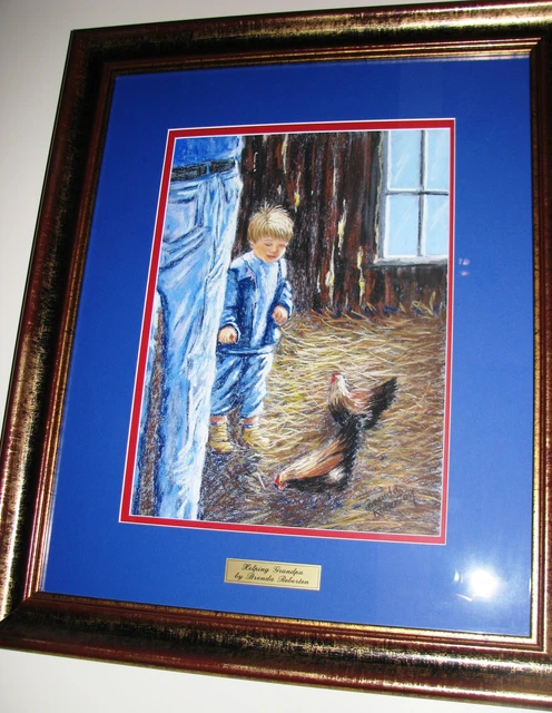 AUSTRALIAN ARTIST BRENDA Roberton's original pastel titled 'Helping ...