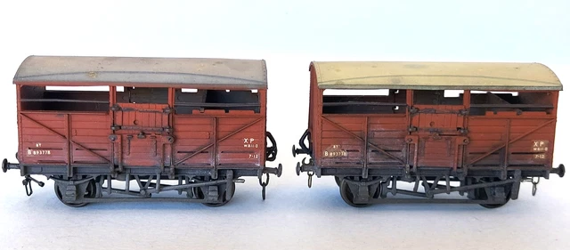 OO GAUGE DAPOL C39 Kit Built Cattle Trucks / Heavily Weathered - Superb ...